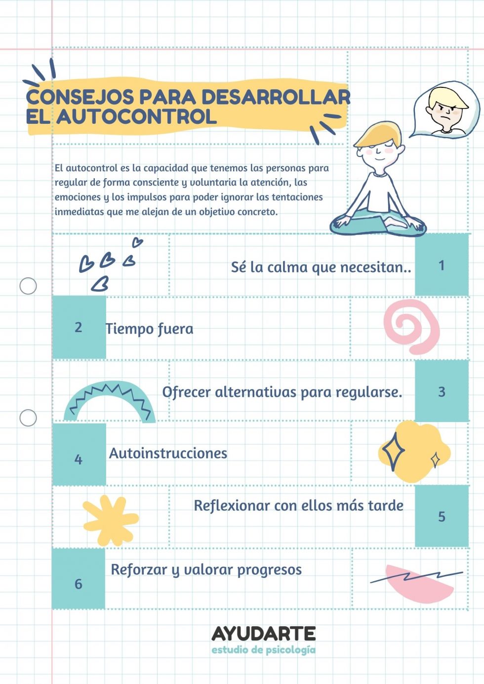 ¿Cómo ayudar a mejorar el autocontrol en los niños?