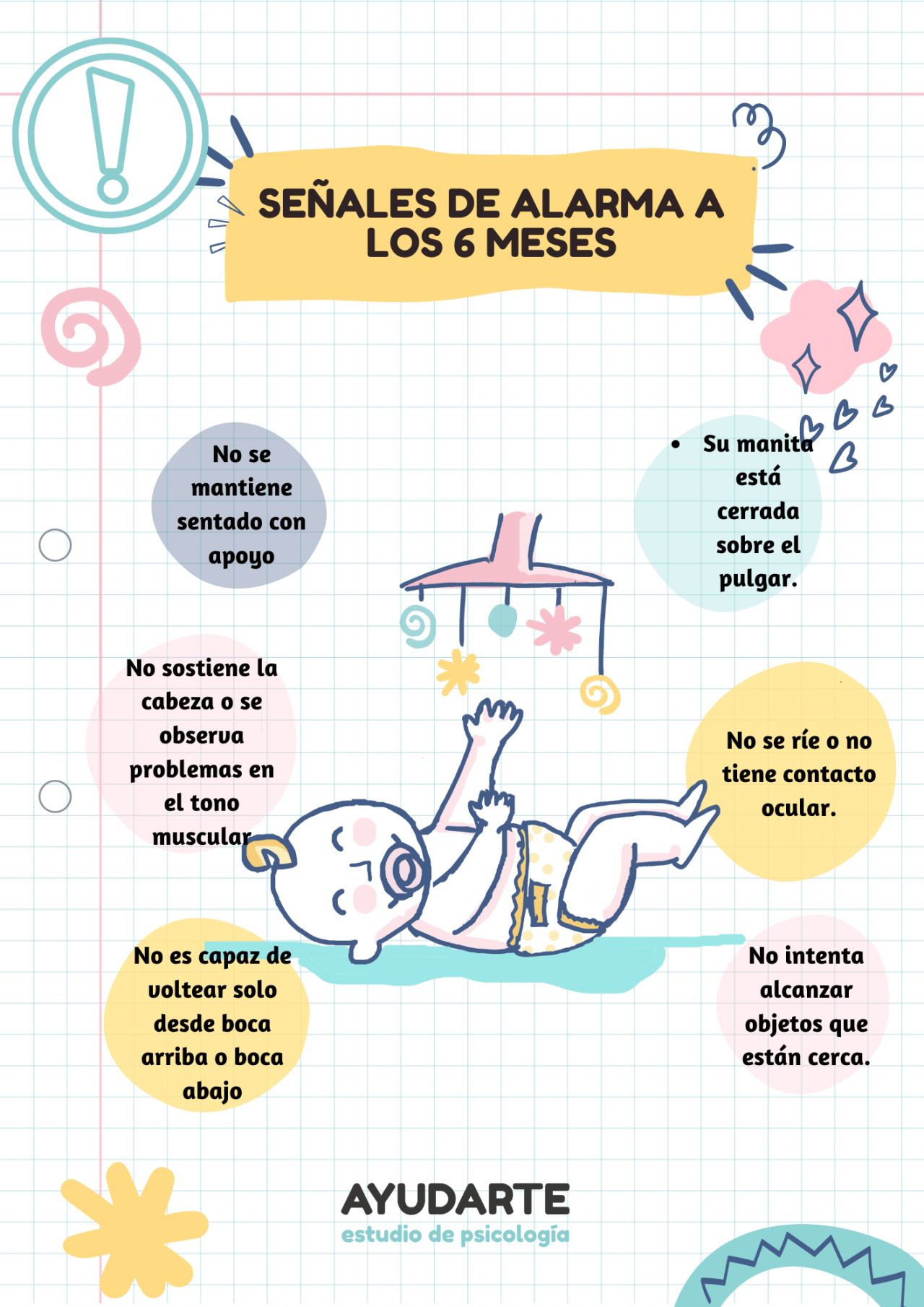Señales de alarma en mi bebé de 6 meses - Ayudarte